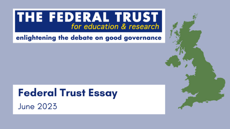 Federalism, Union and Secession - The Federal Trust